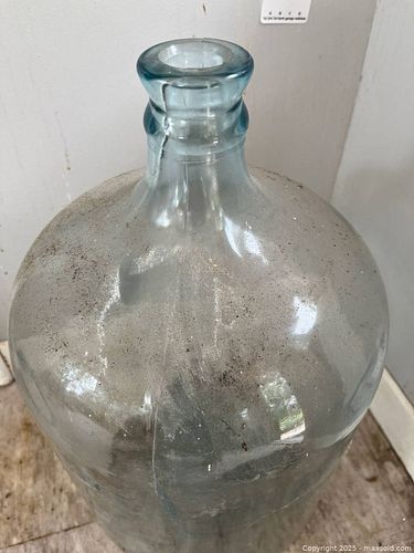 Large glass carboy wine-making bottle | Maxsold