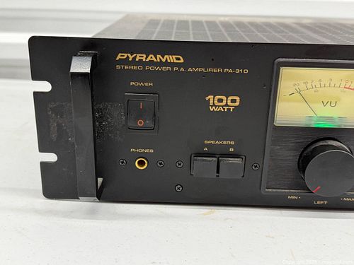 Pyramid PA-310 stereo power amplifier | Maxsold