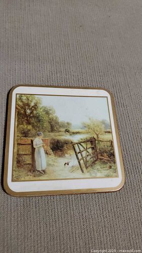 Pimpernel traditional acrylic coasters, 4 | Maxsold