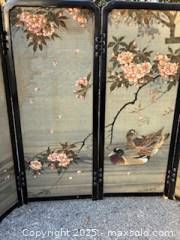 4-panel Japanese silk screen | Maxsold
