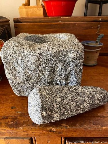 Extra Large Granite Mortar and Pestle | Maxsold