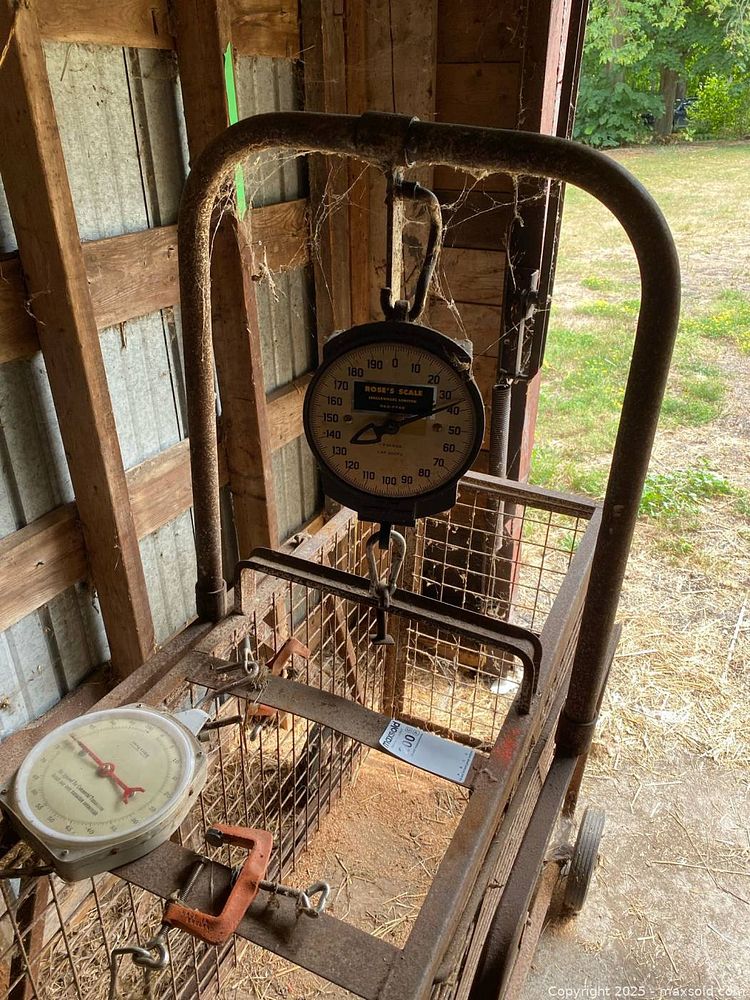 Small livestock weigh scale cage | Maxsold