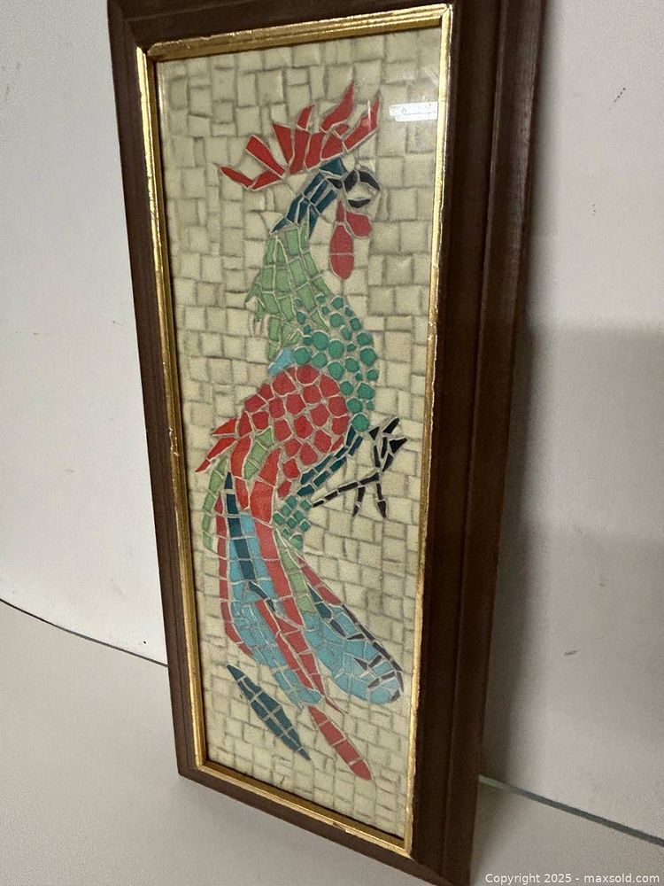Mosaic Rooster Art Piece | Maxsold