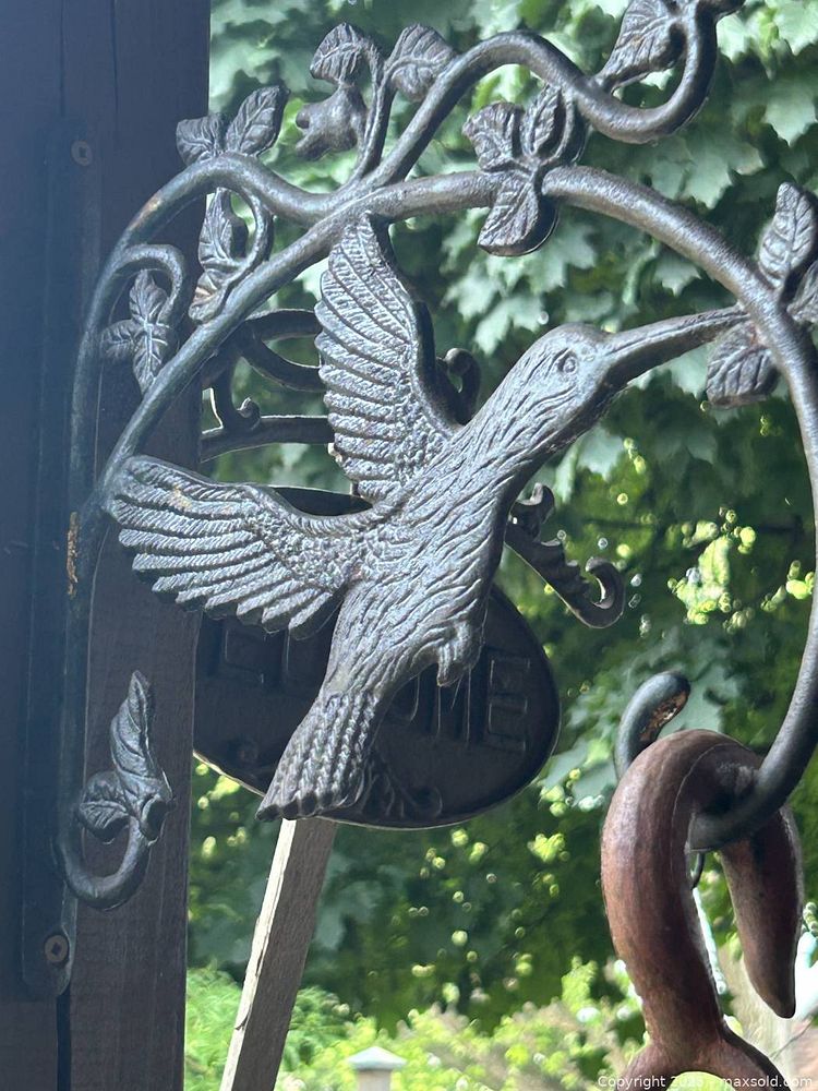 Cast Iron Hummingbird Garden Ornament | Maxsold