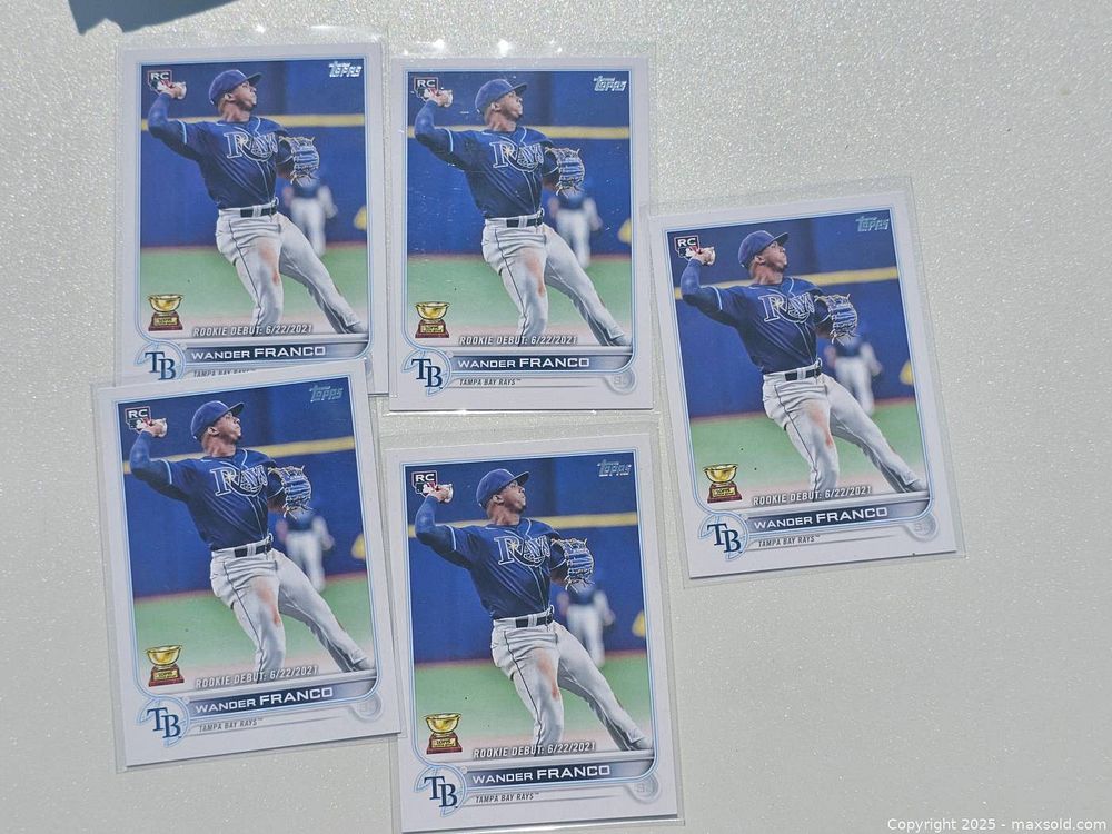 Five 2022 Topps Update Wander Franco cards | Maxsold