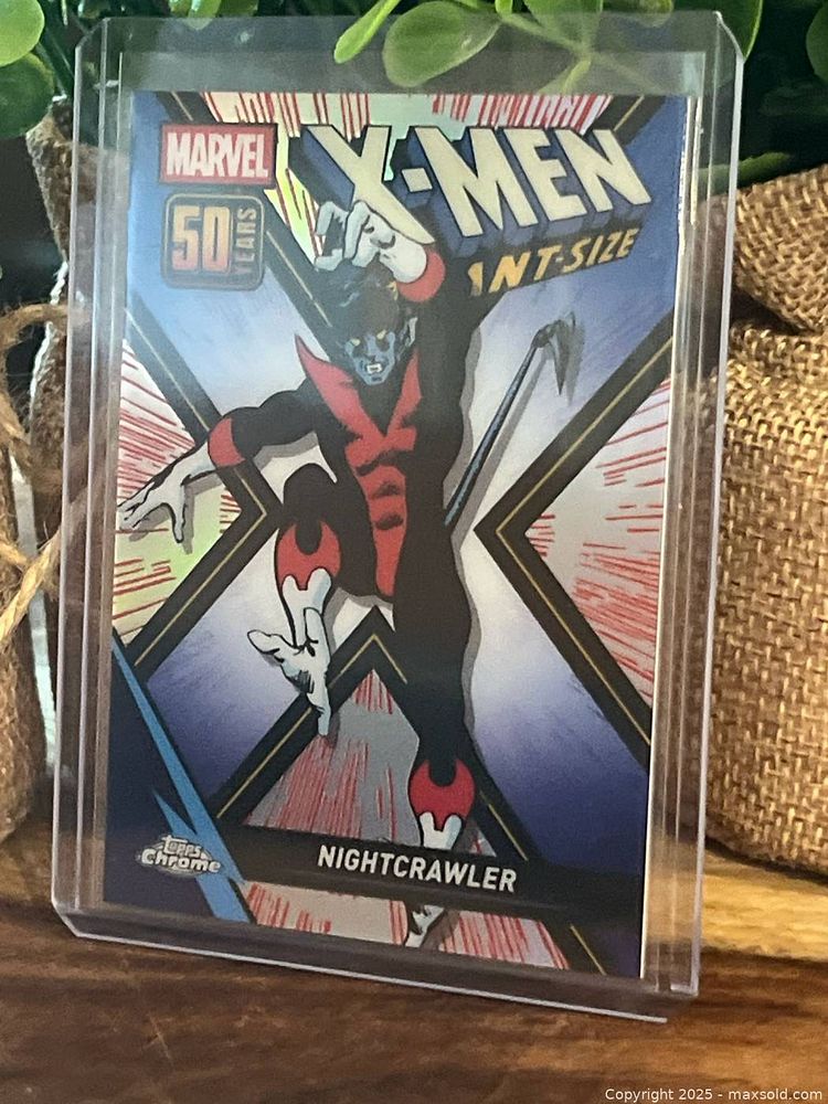Marvel Topps Chrome Nightcrawler 50 Years card | Maxsold