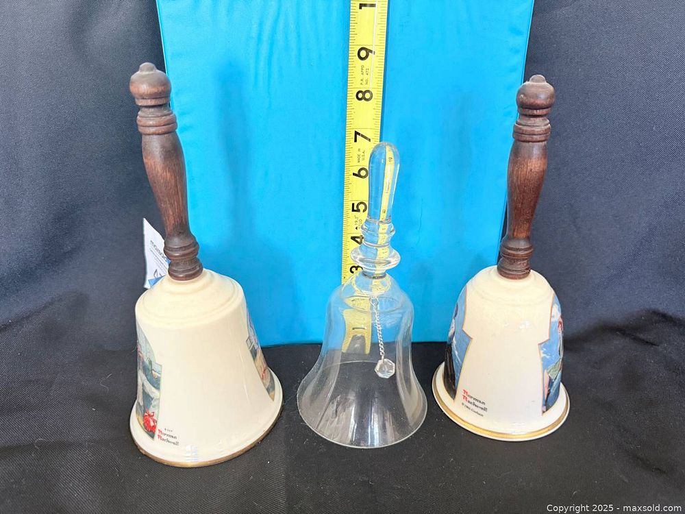 3 handbells Gorham fine china & glass | Maxsold
