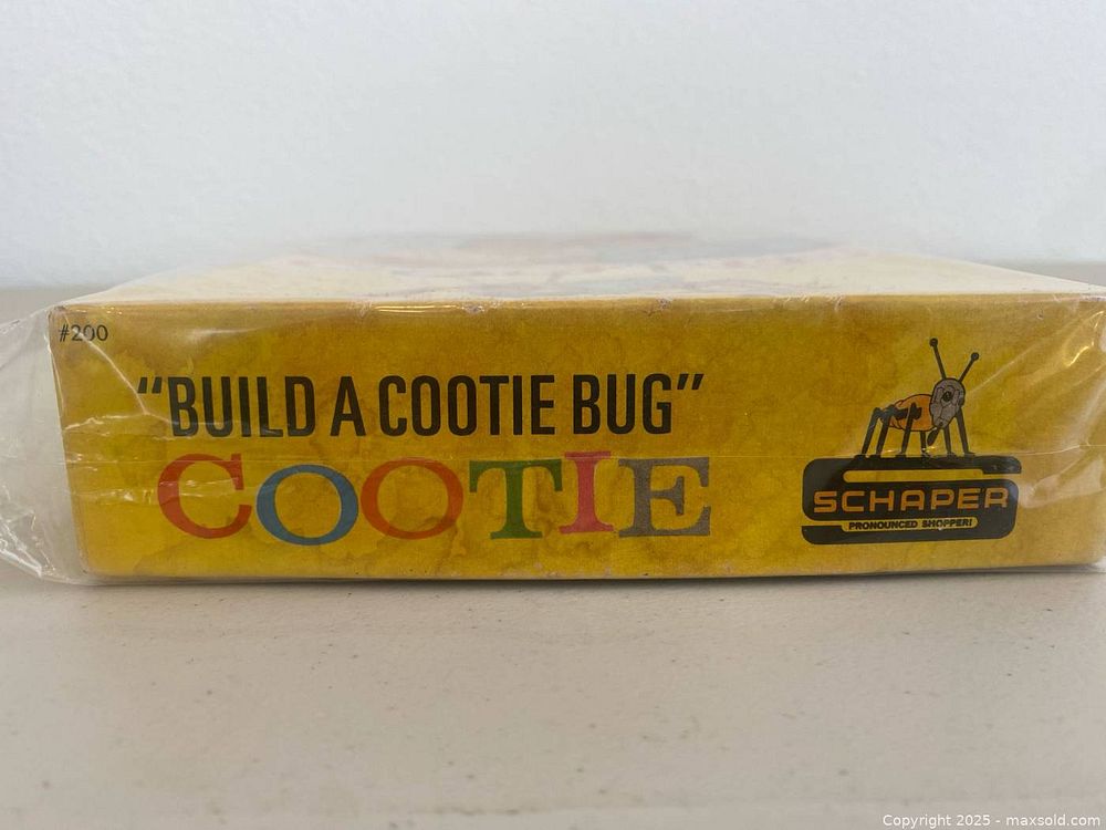 Vintage Cootie Bug board game in original sealed box | Maxsold