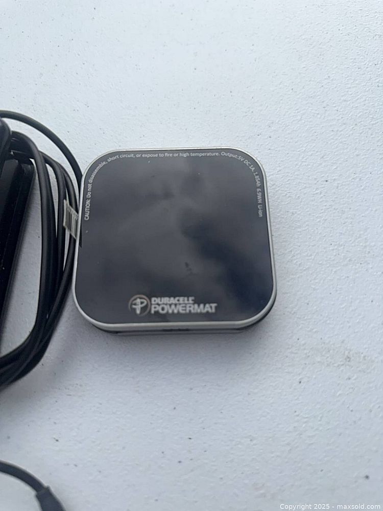 Duracell Powermat wireless charging pad with power adapter | Maxsold
