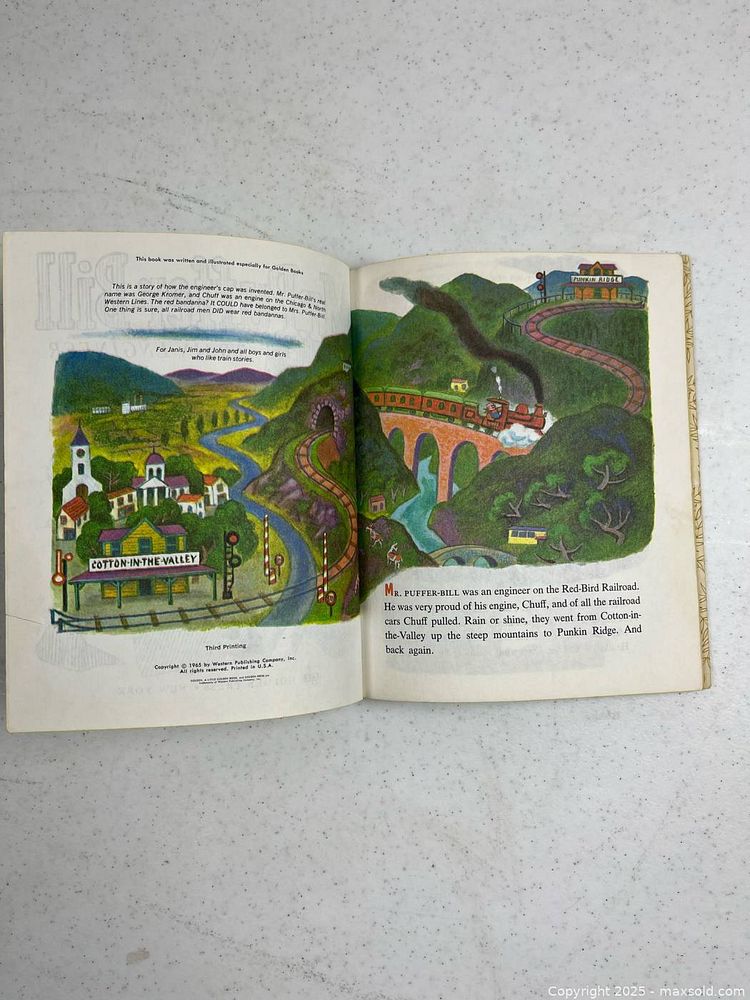 Mr. Puffer-Bill Train Engineer Little Golden Book | Maxsold