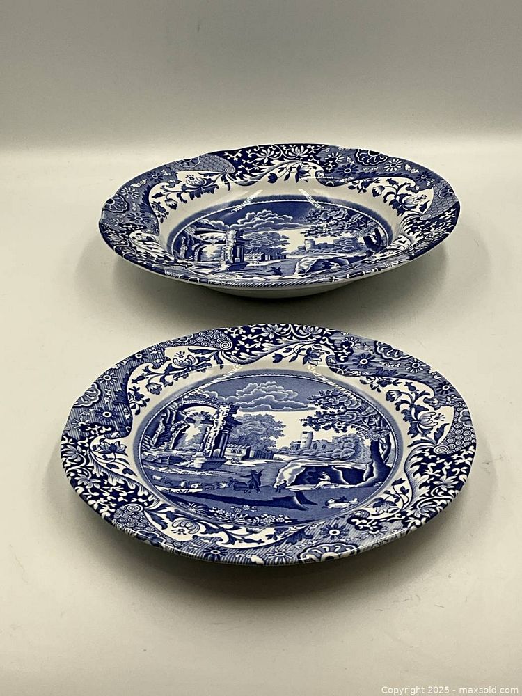 Spode Blue Italian dinnerware, 49 pcs | Maxsold