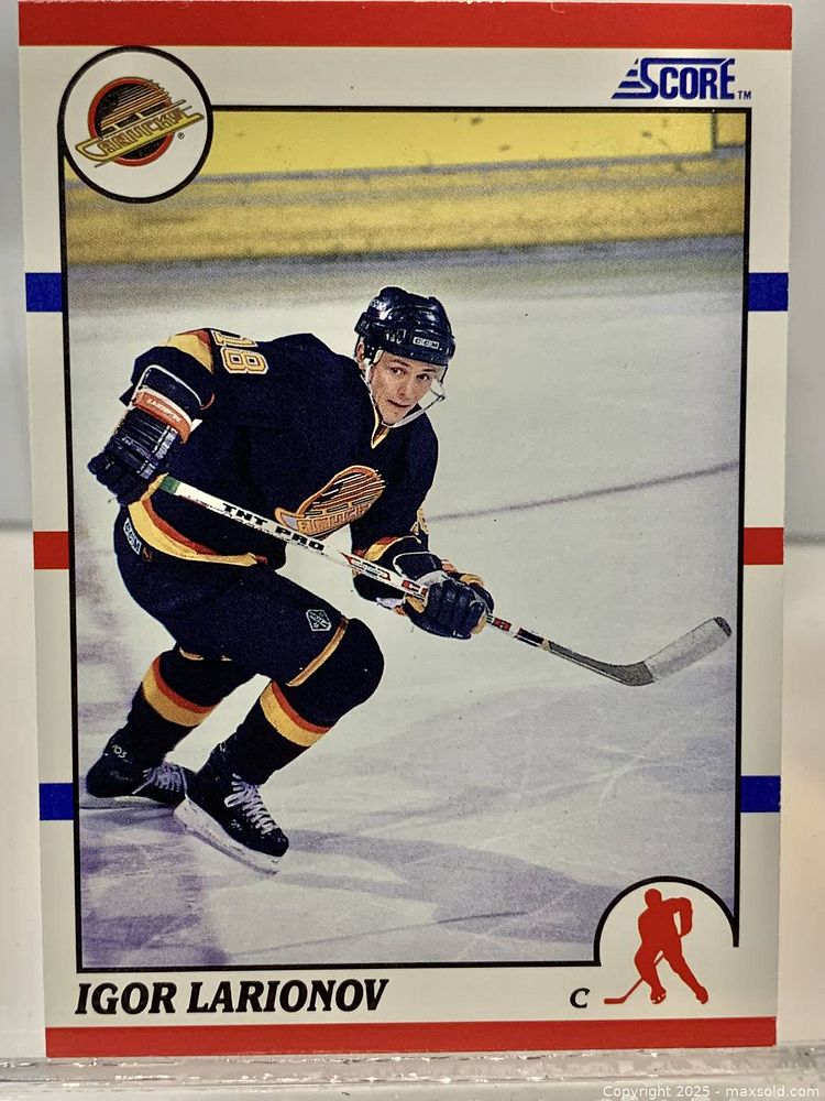 1990-91 Score Igor Larionov #123 rookie | Maxsold