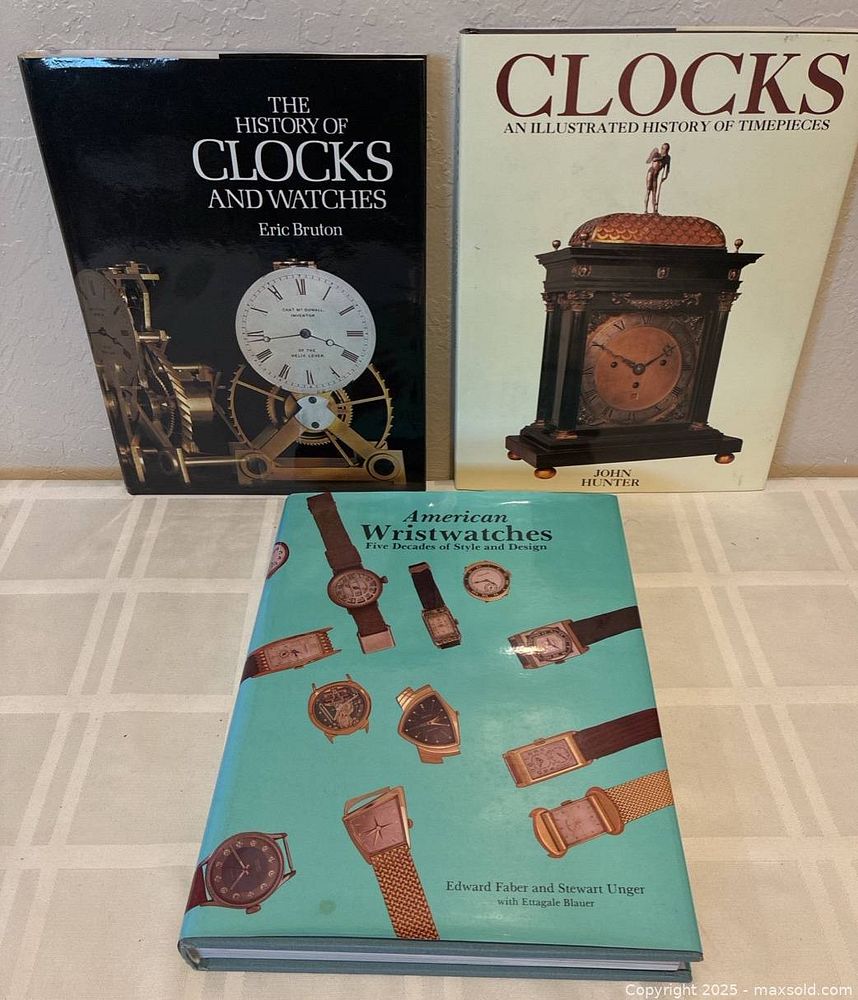 Histories of Clocks & Watches Books 3-pc | Maxsold
