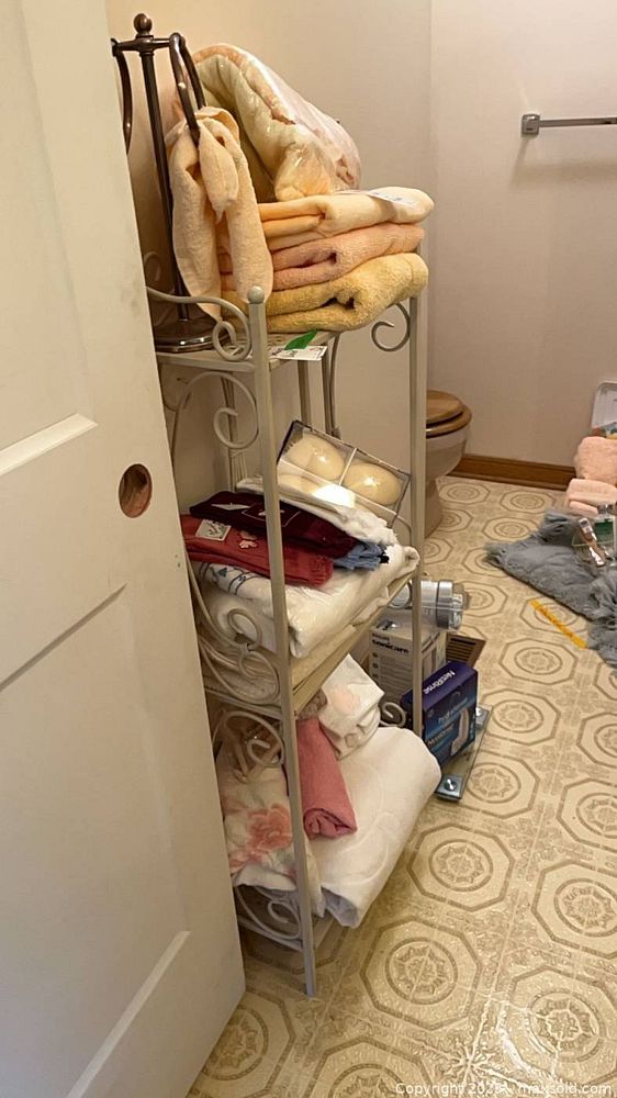 Narrow Metal Shelving Unit | Maxsold