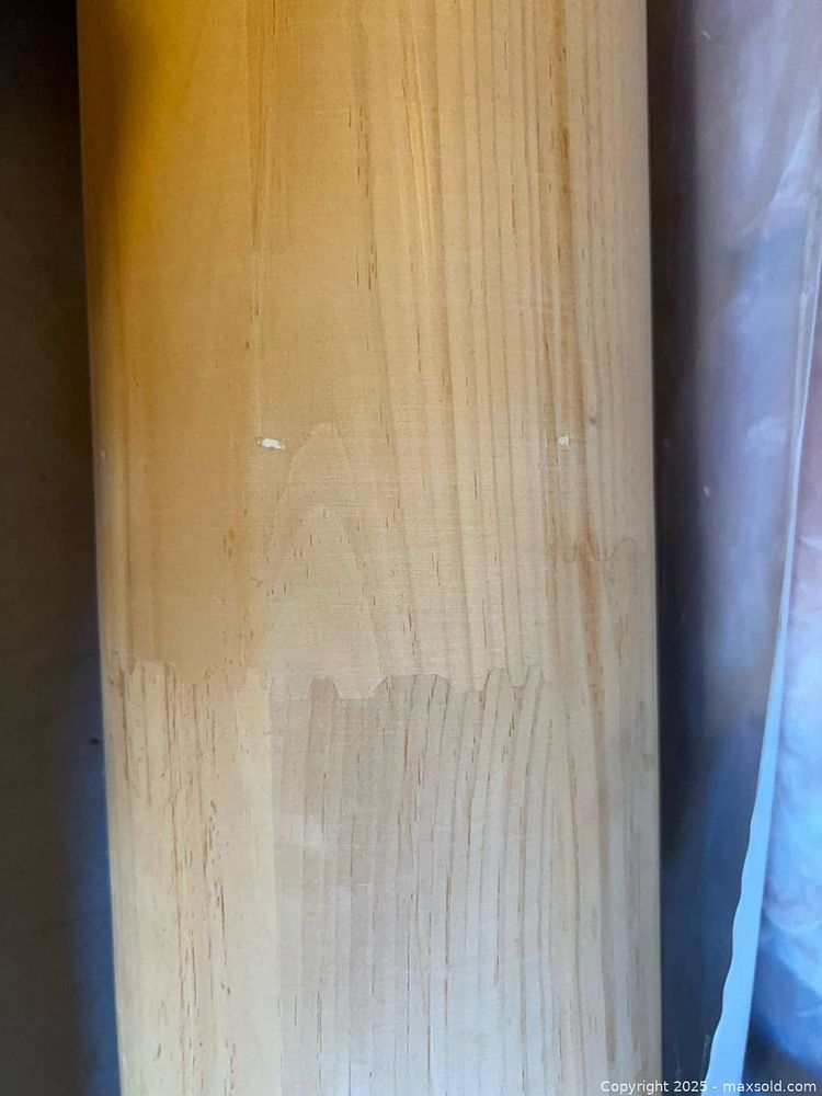 Unfinished turned wood columns with bases and caps | Maxsold