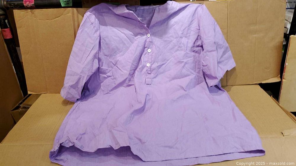 Lavender light purple tunic top XXL | Maxsold