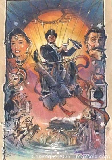 Steve Chorney original movie poster art | Maxsold