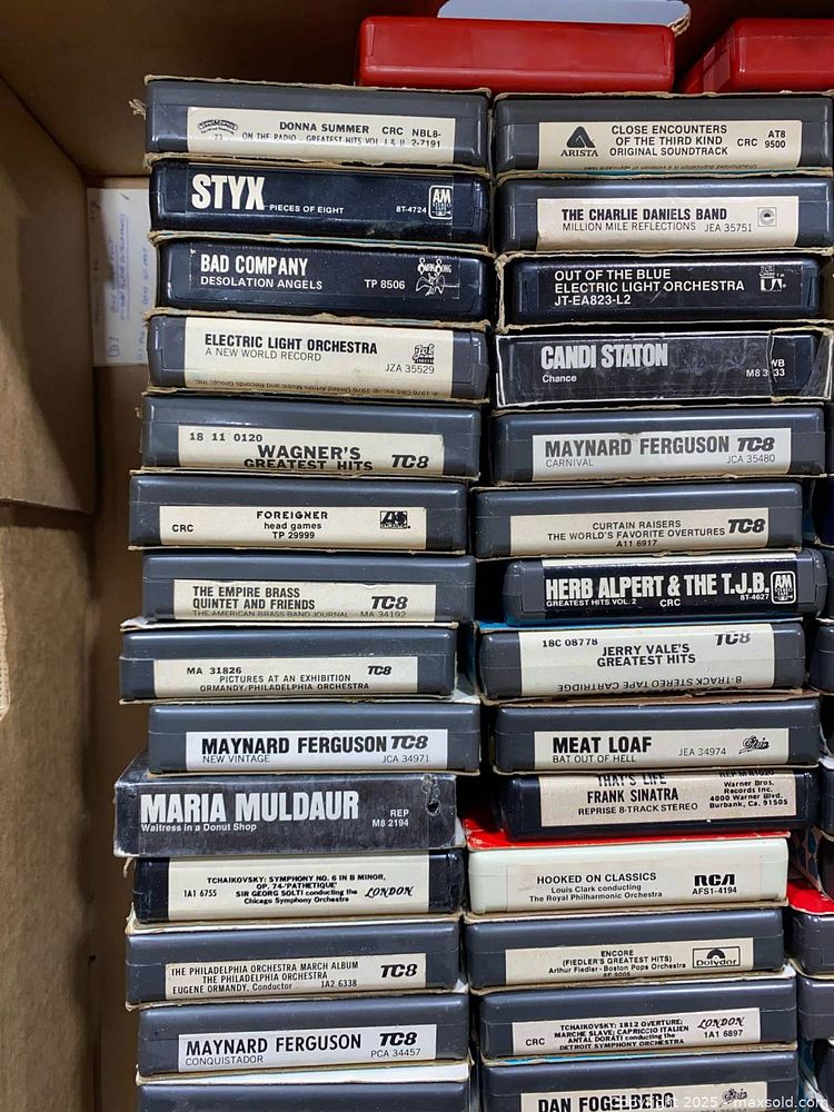 75 8-track music tapes various artists | Maxsold