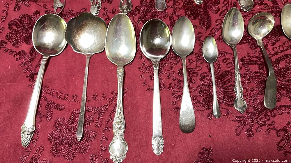 Sterling silver spoons, 22 pieces | Maxsold