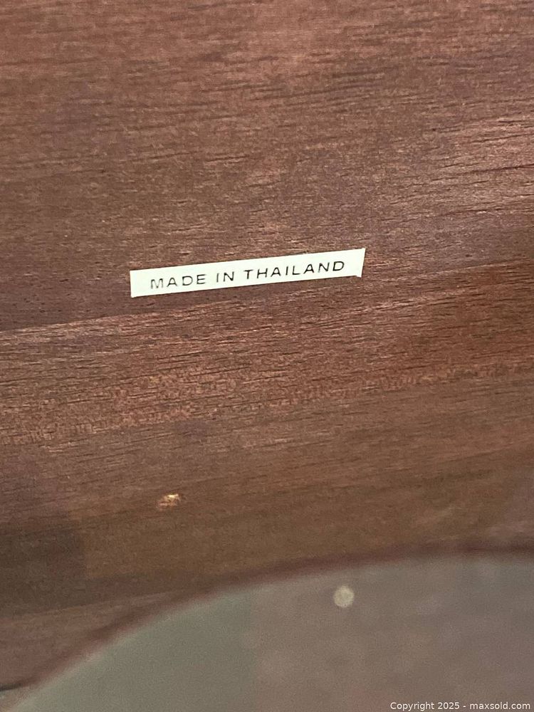 Wood Wine Rack Side Table with Oval Top | Maxsold