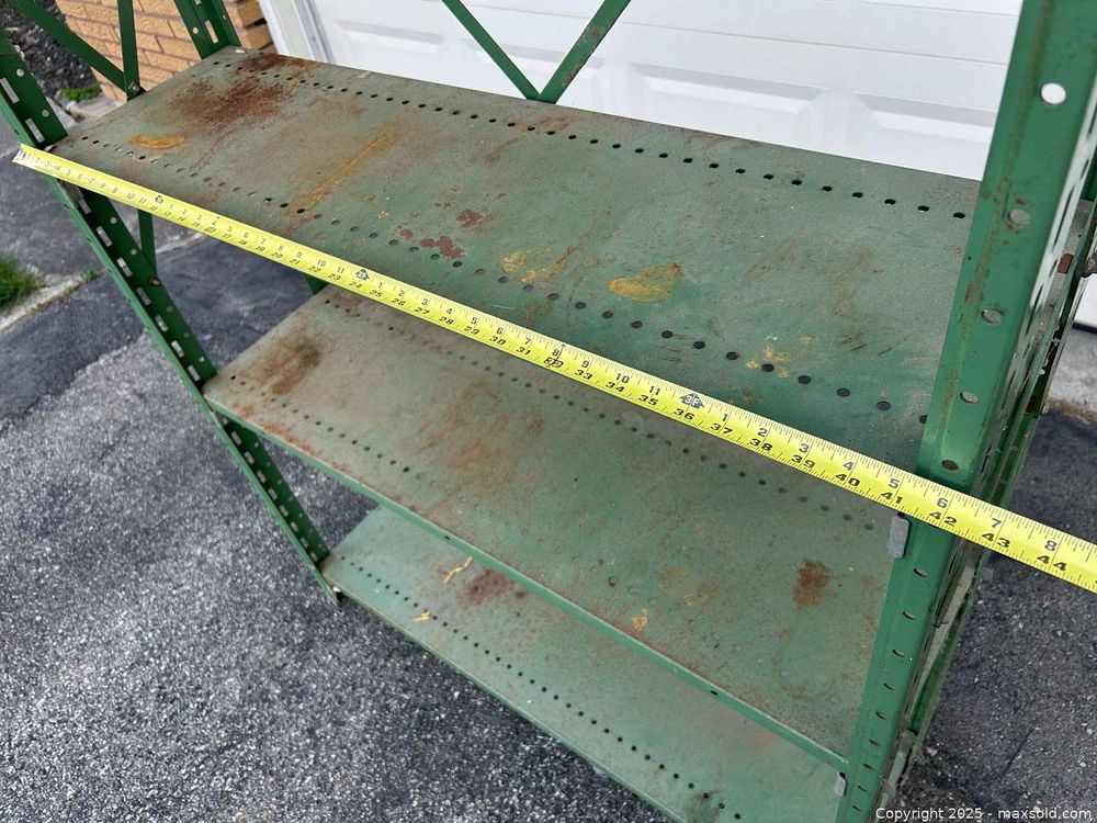 Heavy duty metal shelving unit | Maxsold