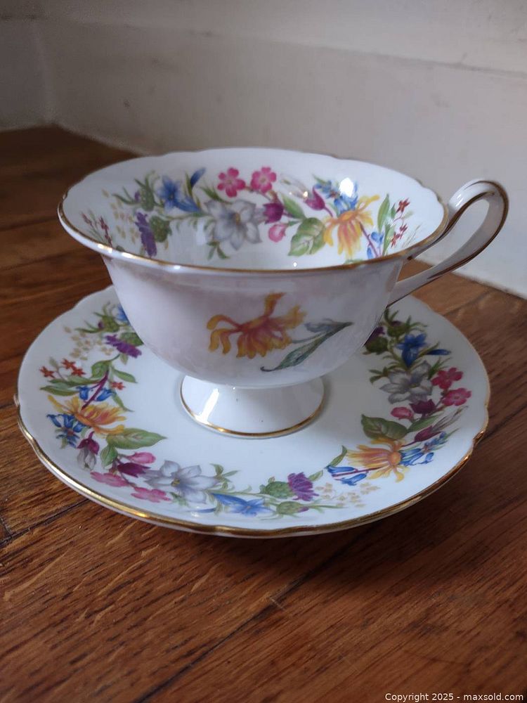 Shelley Spring Bouquet teacup and saucer | Maxsold