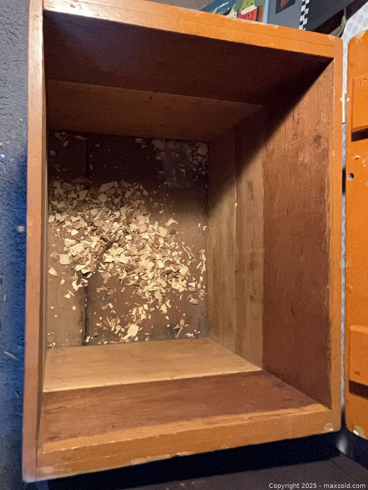 Painted Wooden Storage Chest 26x20x24 in | Maxsold