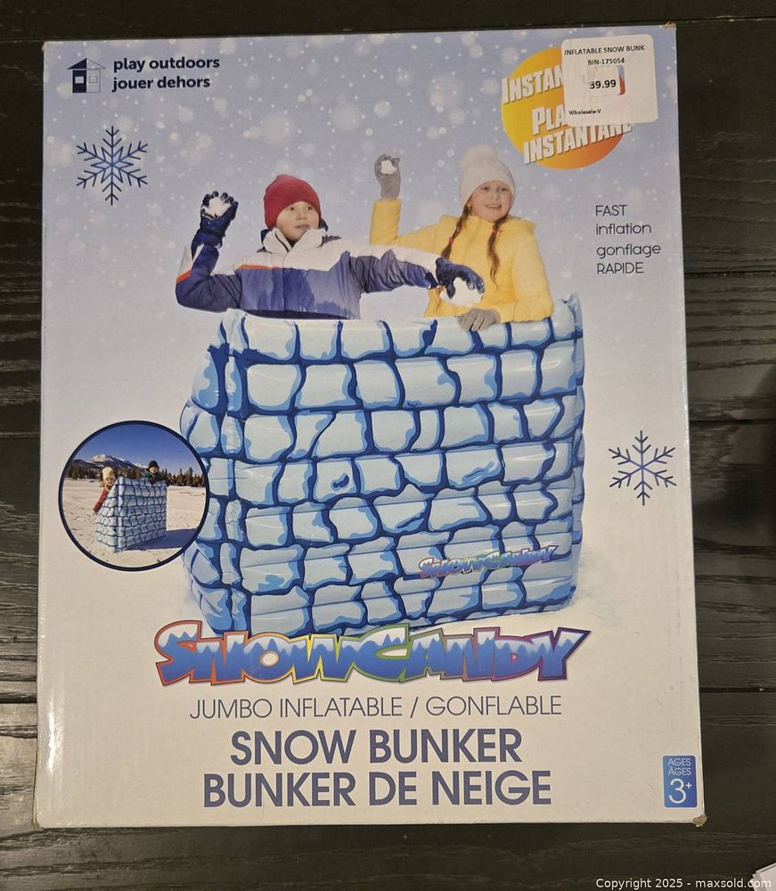 SnowCandy Jumbo Inflatable Snow Bunker | Maxsold