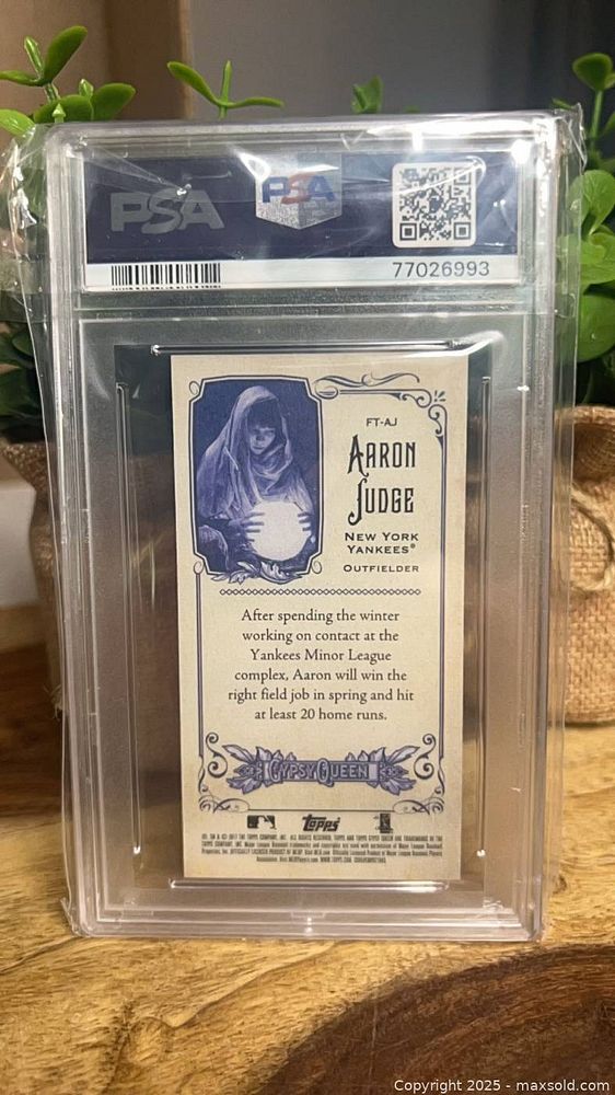 2017 Topps Gypsy Queen Aaron Judge Fortune Teller Minis PSA 9 | Maxsold