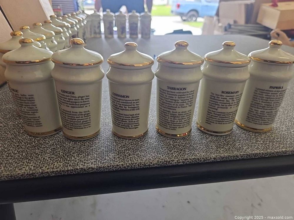 Goebel M.J. Hummel 24-piece lidded spice jar set | Maxsold