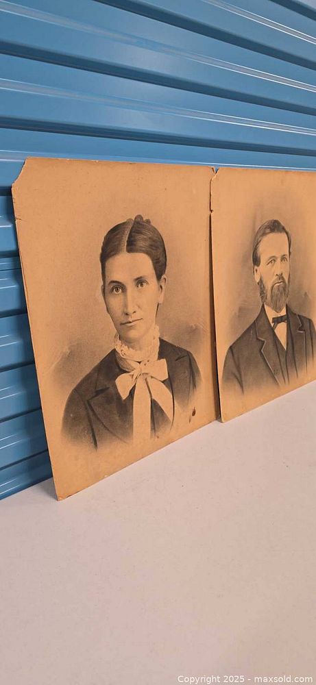 Portrait MDF Particle Board Pieces 16x20 Pair | Maxsold