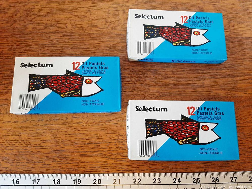 Three Selectum 12-Color Oil Pastel Boxes | Maxsold