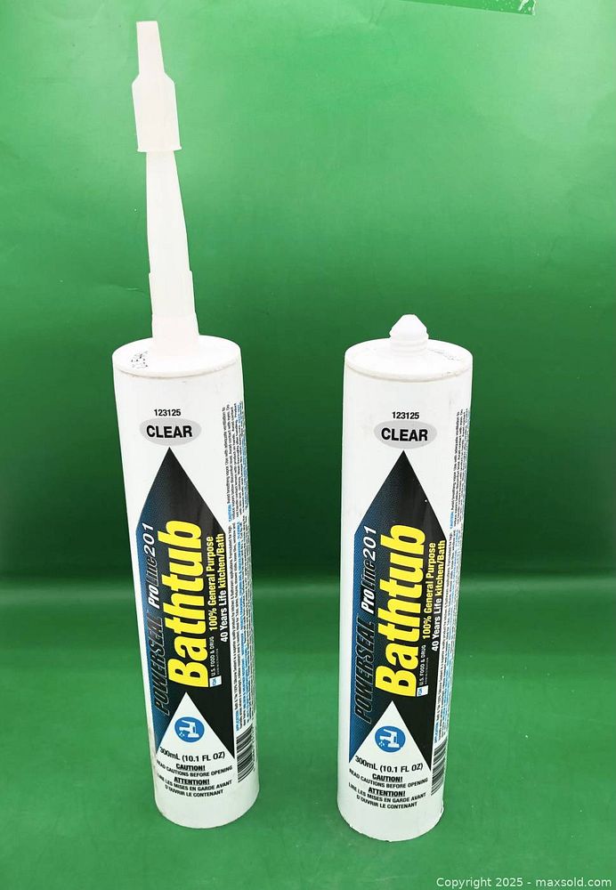Powerseal ProLine 201 Silicone Sealant, 2 Tubes | Maxsold