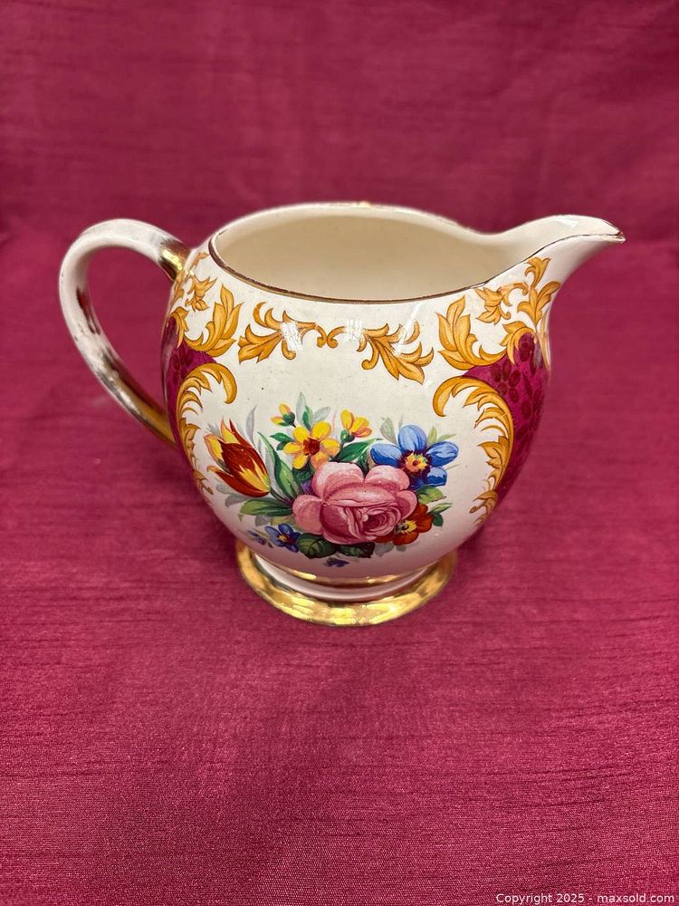 Sadler Hand-Painted Floral Small Porcelain Pitcher | Renfrew (Ontario ...