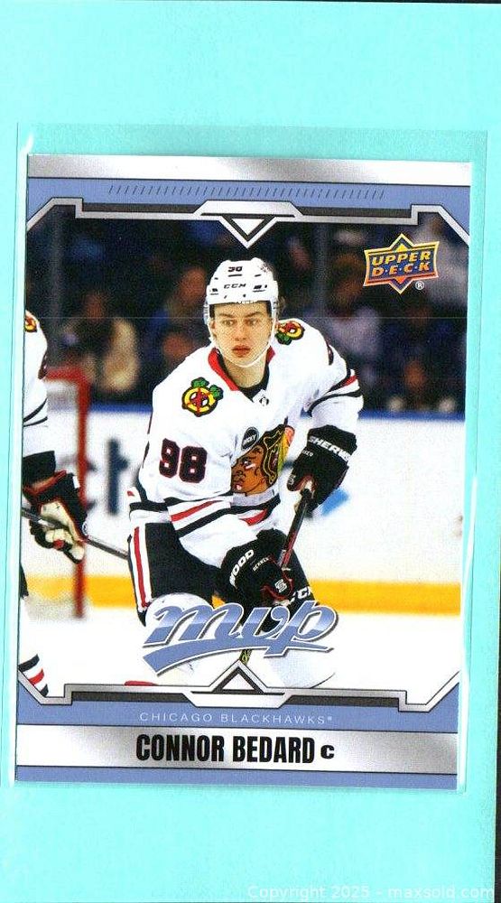 Connor Bedard #98 Upper Deck MVP card | Maxsold