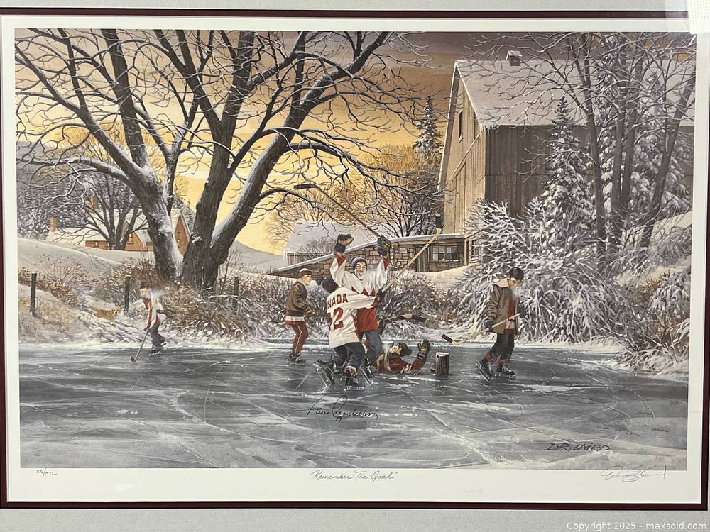 D.R. Laird signed limited edition print 'Remember The Goal' #1125/1972 ...