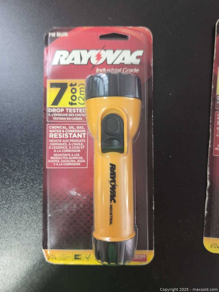 Four Rayovac NR2C handheld flashlights | Maxsold