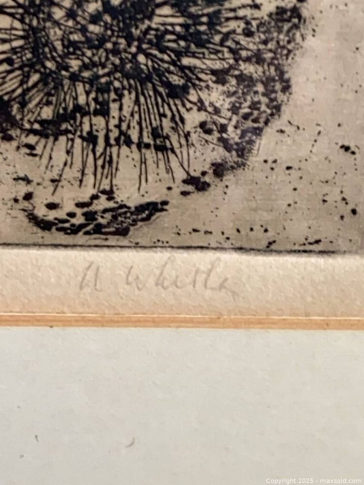 1968 Intaglio Print, Signed, Numbered 2/4 — Whittle | Kingston (Ontario ...