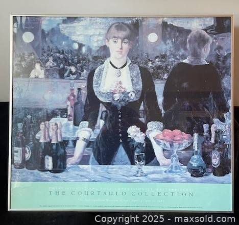 Framed Manet Bar At The Folies-Bergère Poster | Maxsold