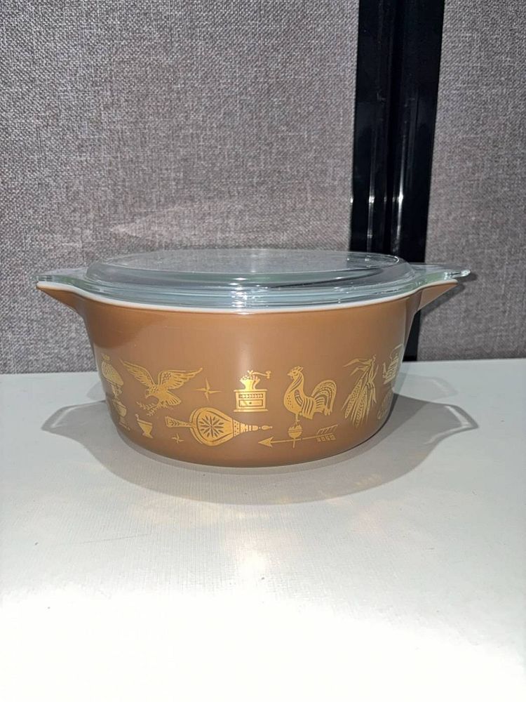 Pyrex Butterprint Rooster Cinderella Mixing Bowls Set | Maxsold