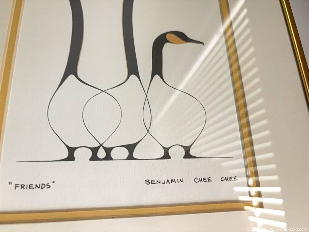 Benjamin Chee Chee framed prints pair | Maxsold