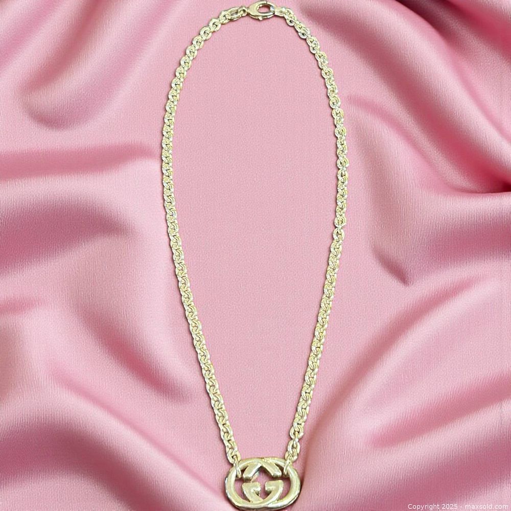 Sterling Silver Gucci Necklace 18in | Maxsold