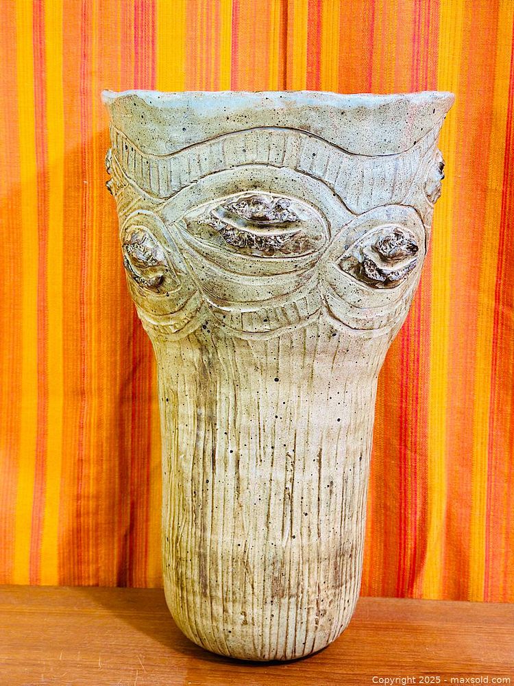Signed Helen Palmer Handbuilt Pottery Vase | Maxsold