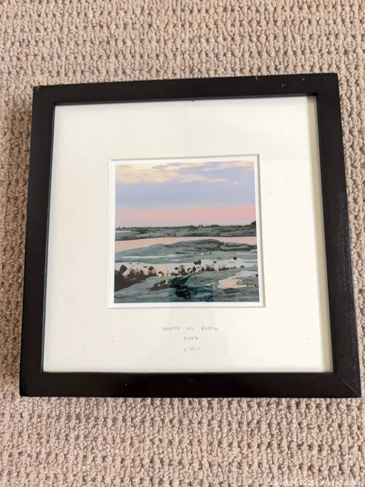 Framed Photograph Pointe au Baril 2003 & Kari AuYeung Original Painting ...