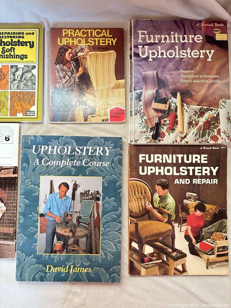 Lot of 11–20 Upholstery & Furniture Repair Books, Vintage Titles ...