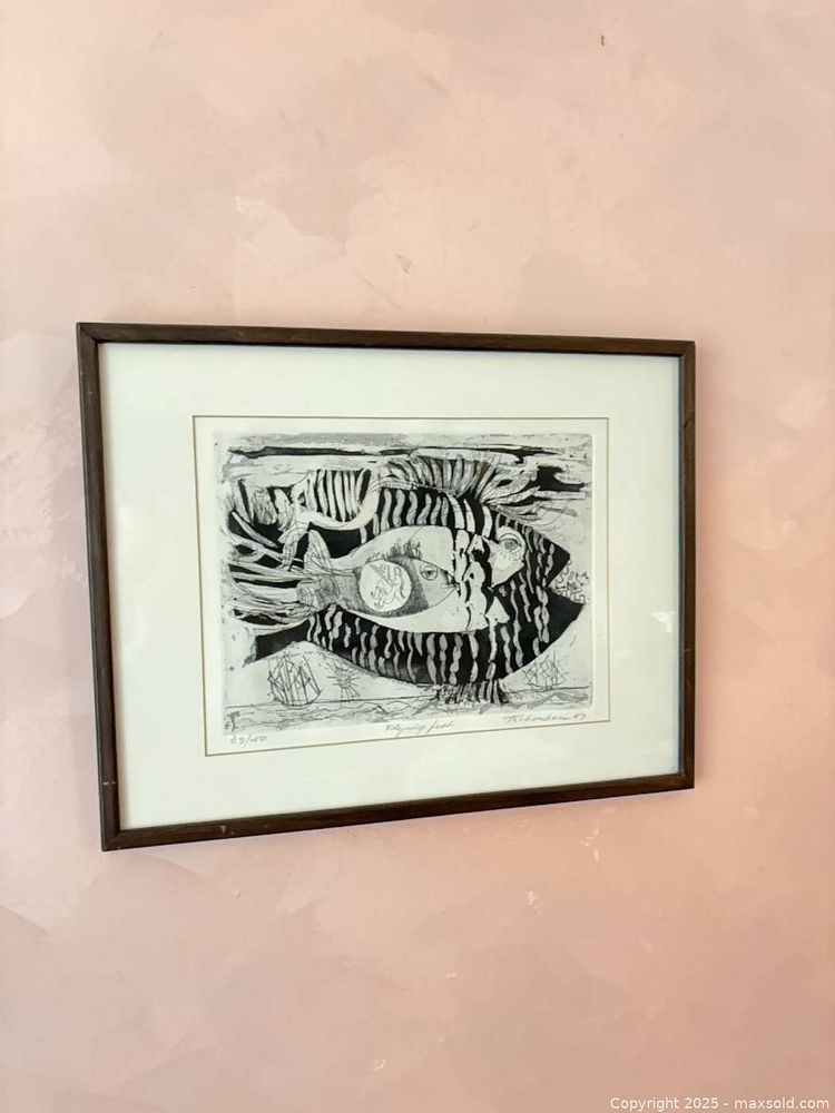 TSCHACBASOV, NAHUM (Russian-American, 1899-1984) - “Flying Fish ...