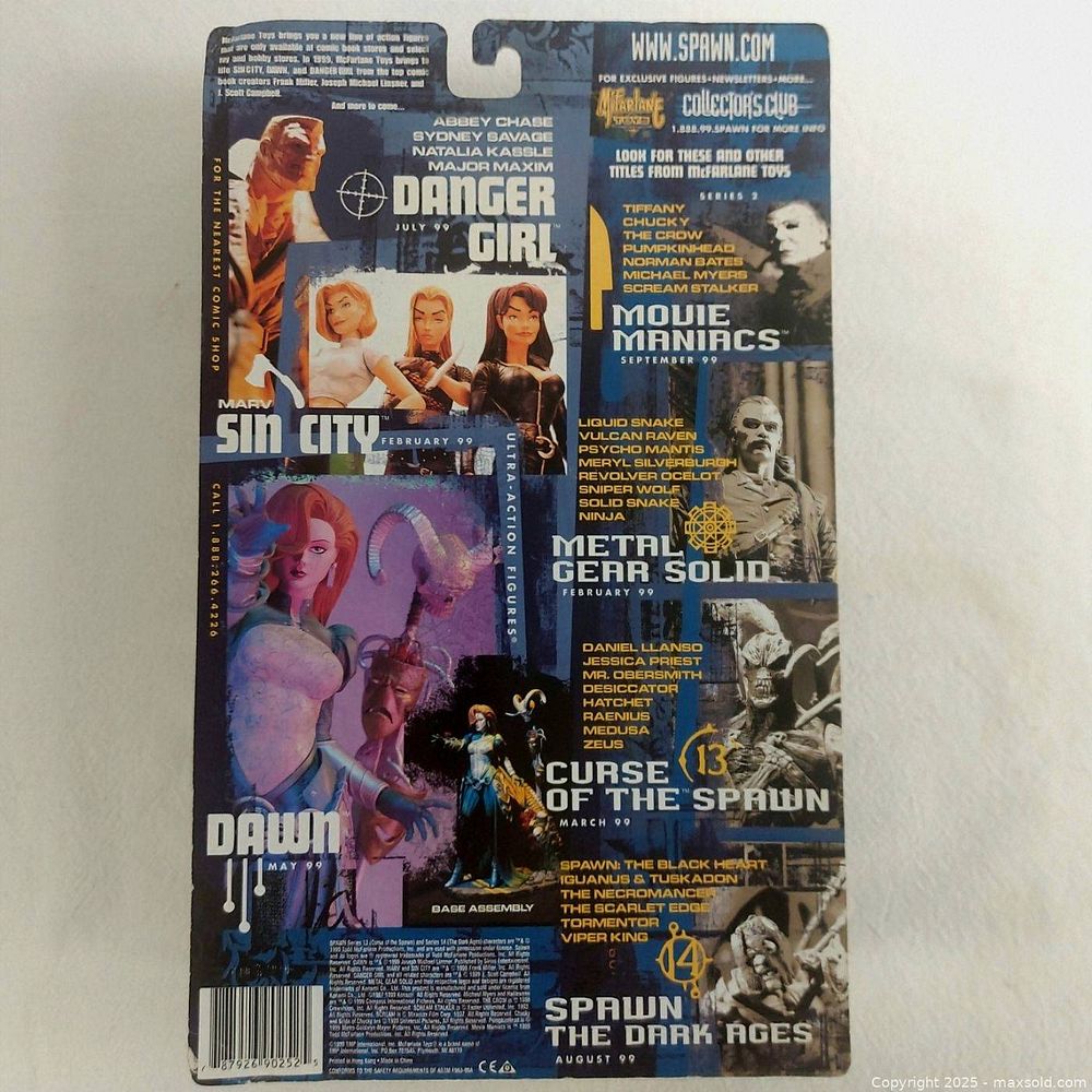 1999 McFarlane Dawn sealed action figure | Maxsold