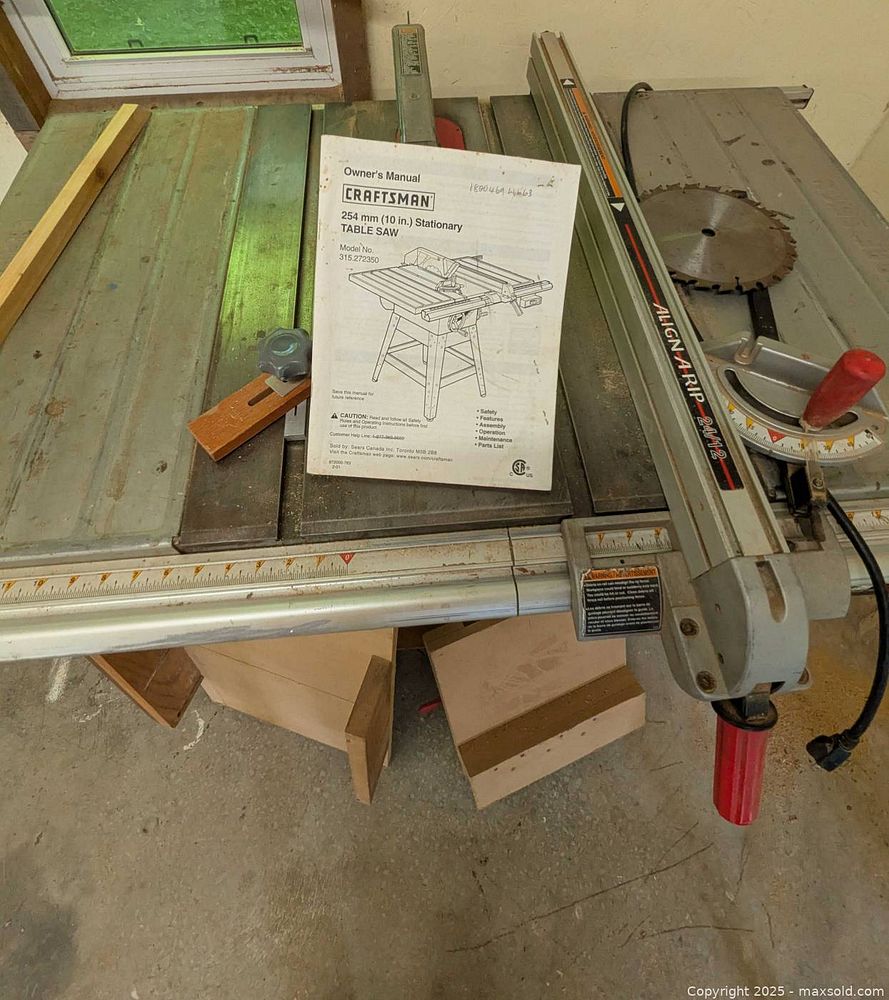 10 inch table saw | Inverary (Ontario, Canada) SELLER MANAGED Downsizing Online Auction - Norway ...