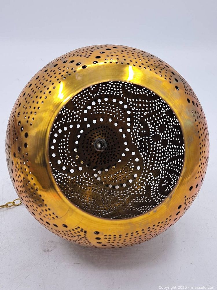 Vintage Brass Middle Eastern Hanging Lamp | Maxsold