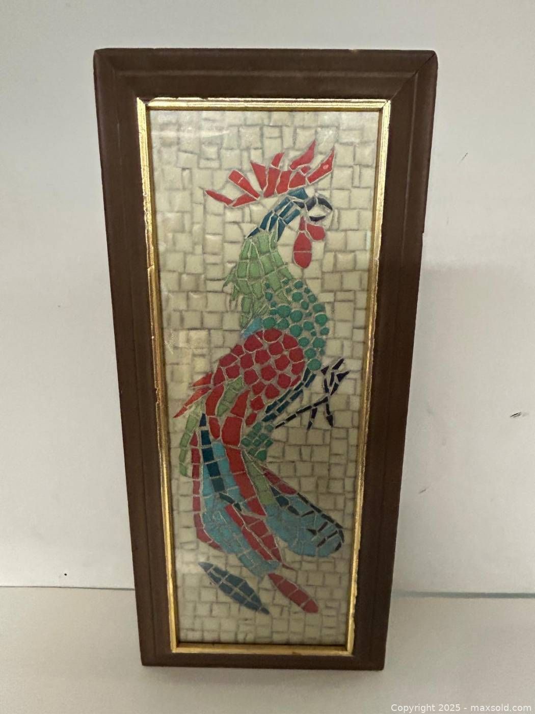 Mosaic Rooster Art Piece | Maxsold